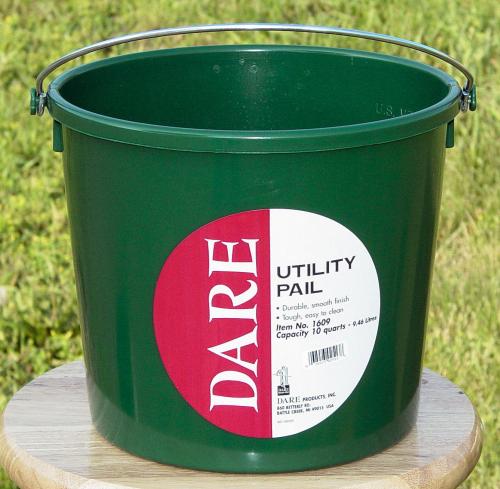 1609 BLACK 10-quart pail - DARE pans and pails are hefty and hardy...